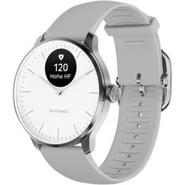 Withings Smartwatch »ScanWatch Light 37mm RoseGold, Akku bis 35 Tage, 50 M Wasserdicht« ( / 0, 63 ′′) weiss