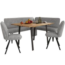Home Affaire Eckbankgruppe »Mily Essecke, Sitzgruppe, Eckbankgruppe, Küchenbankgruppe« Set, 4er, 4 Stk. tlg. BESTSELLER Ghost grey + Schwarz...