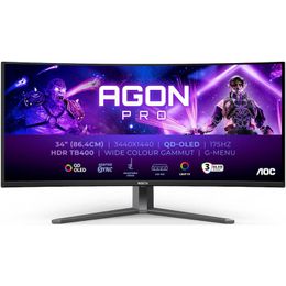 AOC LED-Monitor »AG346UCD« 87 cm/34 ′′ 3440 x 1440 px WQHD 0, 03 Reaktionszeit 175 Hz schwarz