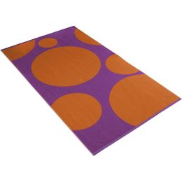 Vossen Strandtuch »maxi dots« Velours Strandtuch mit Punkt Design violet Obermaterial: 100% Baumwolle B/L: 100 cmx180 cm
