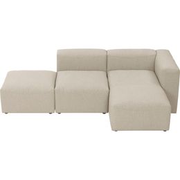 Max Winzer Ecksofa »Lena« Sofa-Set 03 aus 3 Sitz-Elementen, individuell kombinierbar creme