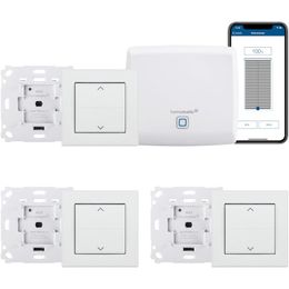 homematic IP Smart-Home-Zubeh&ouml;r &raquo;Starter Bundle&laquo; Smart Home f&uuml;r 3 Rolll&auml;den & Markisen Wei&szlig; Die verschl&uuml;sselte Kommunikation erm&ouml;glicht einen...