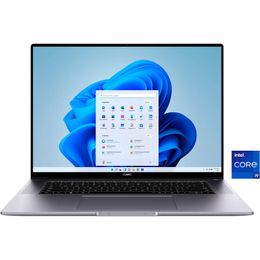 Huawei Notebook »Matebook 16s 2023« 40, 6 cm / 16 ′′ Intel Core i9 Iris Xe Graphics 16 GB RAM / 1 TB NVMe Grau Huawei Shark-Lamellenlüfter: Sorge...