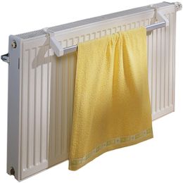 Ruco Heizungsw&auml;schetrockner 2er-Set, verstellbar in der Breite aluminiumfarben/wei&szlig;