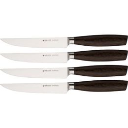 Felix Solingen Steakmesser »SIZE S SMOKED OAK« Chrom-Molybdän-Vanadium-Stahl, Griff aus geräucherter Eiche holzfarben/edelstahlfarben