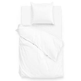 ZO HOME Bettwäsche »Satinado« 1 Stk. tlg. Bettwäsche aus 100% Baumwolle, hochwertige Mako-Satin white Obermaterial: 100% Baumwolle B/L: 155 cm x...