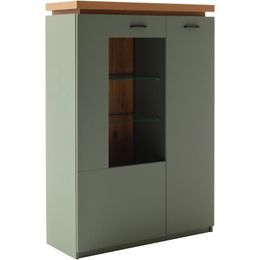 MCA furniture Highboard »MONIZ Highboard« 1 Stk. tlg. Hochkommode, Kommode, Eiche, Salbeigrün, 2 Türen, gedämpft, Breite 98 cm Salbei grün B/H/T...