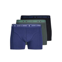 Jack & Jones JACK & JONES Trunk »JACLAWRENCE SOLID TRUNKS 3 PACK« Packung, 3 Stk. tlg. Black S S Elastische Boxershorts von Jack & Jones