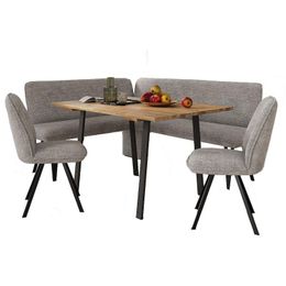 Home Affaire Eckbankgruppe »Mily Essecke, Sitzgruppe, Eckbankgruppe, Küchenbankgruppe« Set, 4er, 4 Stk. tlg. BESTSELLER Taupe grey + Schwarz...