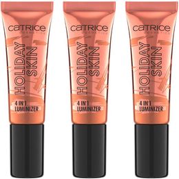 Catrice Highlighter »Holiday 4 in 1 Luminizer« mit einzigartigem Farbton braun Schnelles und perfektes Finish dank der 4-in-1-Formel