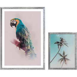 Komar Bild mit Rahmen &raquo;Tropicalflair&laquo; 2 Stk. tlg. maschinell Farbe Bild(er): bunt