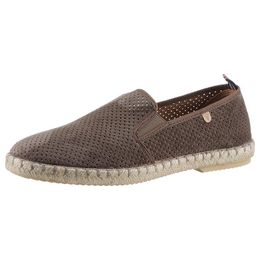 VERBENAS Espadrille »Tom Pacific«, Loafer, Slipper, Sommerschuh, Strandschuh mit Stretcheinsätze taupe 45 45 Zum Schlupfen