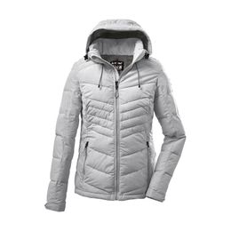 Killtec Steppjacke »KOW 149 WMN QLTD JCKT« Wasser- und windabweisend, atmungsaktiv, abnehmbare Kapuze hellgrau 46 46 Jacke in Daunenoptik mit...