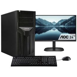Captiva Business-PC-Komplettsystem »Workstation I75-743 TFT Bundle« 23, 80 ′′ Intel Core i5 UHD Graphics 16 GB RAM 1.000 GB SSD schwarz ohne...