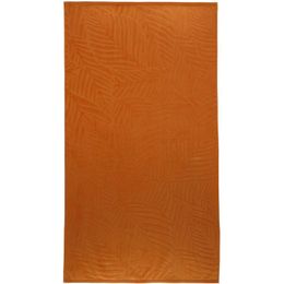 Esprit Strandtuch »Tropical Beach« Badetuch, modernes Palmenblatt Design carrot Obermaterial: 100% Baumwolle B/L: 100 cmx180 cm