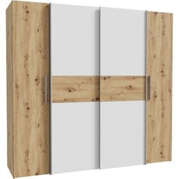 FORTE Kleiderschrank »Kalixtus, OTTOs Choice, TOPSELLER, Made in Europe« B/H/T ca. 200x190x60 cm, 2 Schiebetüren, 2 Drehtüren, 8 Einlegeböden,...