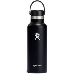 Hydro Flask Trinkflasche »STANDARD FLEX CAP« TempShield -Isolierung schwarz 532 ml