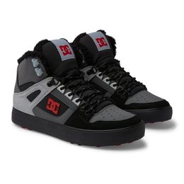DC Shoes Winterboots &raquo;Pure High WNT&laquo; Grey/Black/Red 7(39) 7(39) Mischung aus Nubukleder und ballistischem Nylon