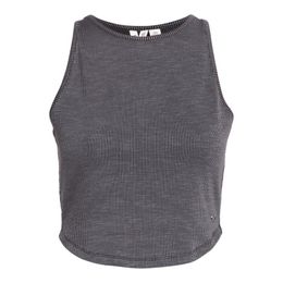 Roxy Shirttop &raquo;Vacay All Day&laquo; Anthracite S S Material: Rippstrick-Stoff mit Waschung aus...