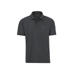 TRIGEMA Poloshirt »Poloshirt DELUXE Piqué« 1 Stk. tlg. anthrazit-melange M M DELUXE-Piqué-Qualität
