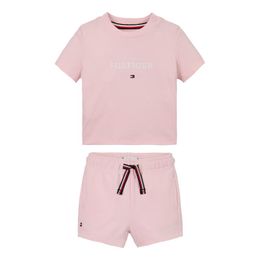 Tommy Hilfiger Shirt & Shorts »MONOTYPE TEE AND SHORT SET« Set, 2er, 2 Stk. tlg. mit Logo Precious Pink 80 Geschenkset Shirt + Short von TOMMY...