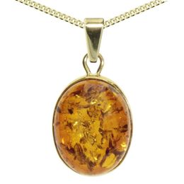 OSTSEE-SCHMUCK Damen OSTSEE-SCHMUCK Kette mit Anh&auml;nger &raquo; Kette mit Anh&auml;nger Classic 16x12&laquo; gold
