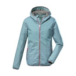 Killtec Outdoorjacke »KOS 3 WMN JCKT« Leichte, wasserdichte Damenjacke mit All Over-Print, packbar. hellblau 46 46 superleichte Funktionsjacke mit...