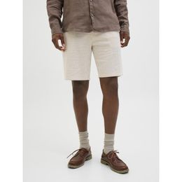 Jack & Jones JACK & JONES 3/4-Sweathose »JPSTJAIDEN MAY JOGGER SHORTS MID SN« Plaza Taupe Stripes:Cloud Dancer L - N-Gr N-Gr L Bequeme Sweatshort von Jack & Jones
