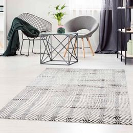 Carpet City Teppich »Moda 1138« rechteckig 11 mm Höhe Kurzflor, Wohnzimmer grau Obermaterial: 100% Polypropylen B : 80 cm 1 Stk.