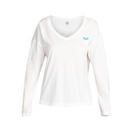 Roxy Shirttop &raquo;Life Love&laquo; wei&szlig; M M Umweltbewusstes Material: Stoff aus...
