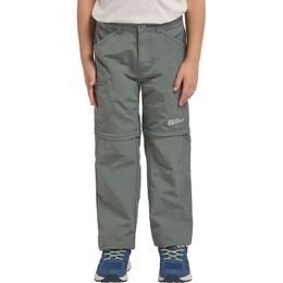 Jack Wolfskin Zip-off-Hose »SAFARI ZIP OFF PANTS K« slate-green 140 - Normalgrößen Normalgrößen 140 Kinderhose mit UV-Schutz