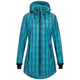 DEPROC Active Softshellmantel »KEELE PEAK II WOMEN« auch in Großen Größen erhältlich türkis 48 (XL) 48 (XL) Hoher Tragekomfort durch aktiven...
