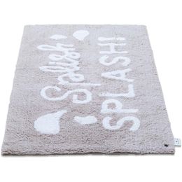 Tom Tailor HOME Badematte »Cotton Splash« Höhe 20 mm rutschhemmend beschichtet fußbodenheizungsgeeignet strapazierfähig Uni Farben, mit Spruch,...