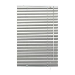 Gardinia Jalousie &raquo;Aluminium-Jalousie 25 mm&laquo; mit Bohren freih&auml;ngend Jalousieb&auml;nder farblich passend silberfarben 130 cm