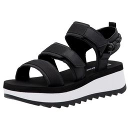 RIEKER SPORT Plateausandale »Adelaide« Sommerschuh, Outdoorsandale, Sandalette mit Klettverschlüsse schwarz 42 42 Coole Sandale für Outdooraktivitäten