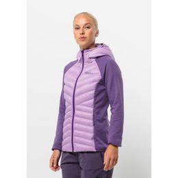 Jack Wolfskin Hybridjacke »ROUTEBURN PRO HYBRID W« mit Kapuze velvet XL (46) XL (46) Warme PRIMALOFT-Füllung