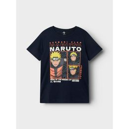 name it Print-Shirt »NKMJADIL NARUTO SS TOP NOOS BIO« Dark Sapphire 116 116 Kurzarm-Design: ideal für warme Tage