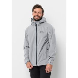 Jack Wolfskin Funktionsjacke »ELSBERG 2.5L JKT M« mit Kapuze moonwalk M (50) M (50) Wetterschutzjacke