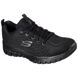 Skechers Sneaker »GRACEFUL - GET CONNECTED« Freizeitschuh, Halbschuh, Schnürschuh in Schuhweite G (weit) schwarz 38 38 Mit Kontrastdetails und...