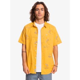 Quiksilver Kurzarmhemd &raquo;Island Time Stretch&laquo; Ochre Island Time XXL - US-Gr&ouml;&szlig;en US-Gr&ouml;&szlig;en XXL Stoff: Leichtes Baumwoll-Elasthan-Mischgewebe