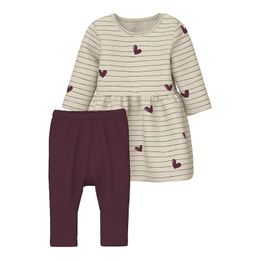 name it Midikleid »NBFVANDORA LS DRESS SET W LEGGING« Set, 2 Stk. tlg. Summer Sand Pack:Fig 68 - N-Gr N-Gr 68 Elastische Materialeigenschaften:...