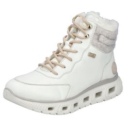 Rieker Winterboots mit gepolsterte Textilinnensohle dank MemoSoft offwhite 38 38 Mit auffälliger Profillaufsohle aus Gummi