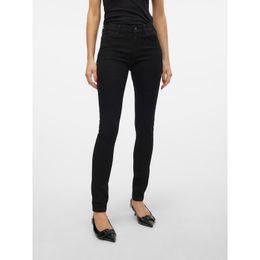Véro Moda VERO MODA Skinny-fit-Jeans »VMELLY MR SKINNY JEANS BLK NOOS« Black Detail:VI1110 L (40) - Länge 32 Länge 32 L (40) Skinny-Fit Jeans für eine extra...