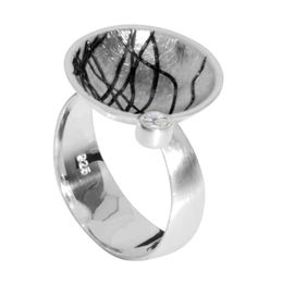 OSTSEE-SCHMUCK Fingerring »Ring Runo - Sarah Vicenza« 54 (17,2) Moderner Ring aus Sterlingsilber