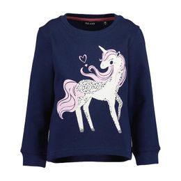 Blue Seven Sweatshirt »Mädchen Sweatshirt UNICORN« 1 Stk. tlg. 564 - ULTRAMARIN 128 128 Hübsches Mädchen Sweatshirt mit Einhorn-Druck