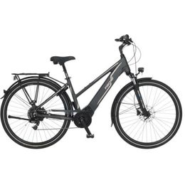 FISCHER BIKE FISCHER FAHRRAD &raquo;VIATOR 5.0i Damen 504&laquo; 10 Gang Kettenschaltung Mittelmotor Pedelec, Elektrofahrrad f&uuml;r Damen schiefergrau matt