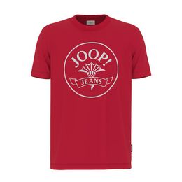 JOOP JEANS Kurzarmshirt &raquo;Aleko&laquo; mit Logoprint in Kontrastfarbe Dark Red XXL XXL T-Shirt mit gro&szlig;em Logodruck von JOOP! Jeans