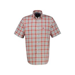 Lerros Karohemd mit Logo Stickerei earth red XXL - N-Gr N-Gr XXL Hemd von Lerros