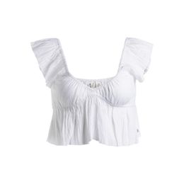 Roxy Shirttop &raquo;Brisa&laquo; Egret S S Stoff: Baumwollgazestoff