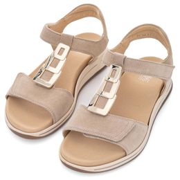 Ara Sandalette »OSAKA-S«, Keilsandale, Sommerschuh, Komfortschuh in Weite H (= sehr weit) sand 38 38 Sandalette mit praktischen Klettverschlüssen